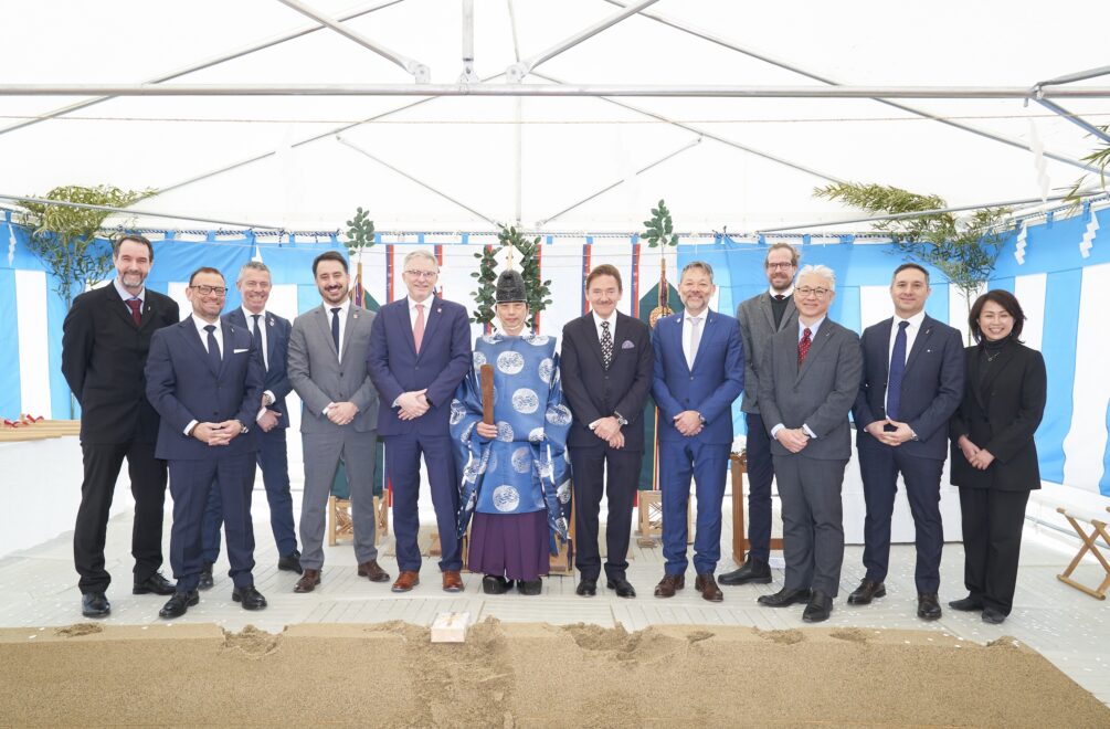 Groundbreaking of the Swiss Pavilion - Swissnex in Japan